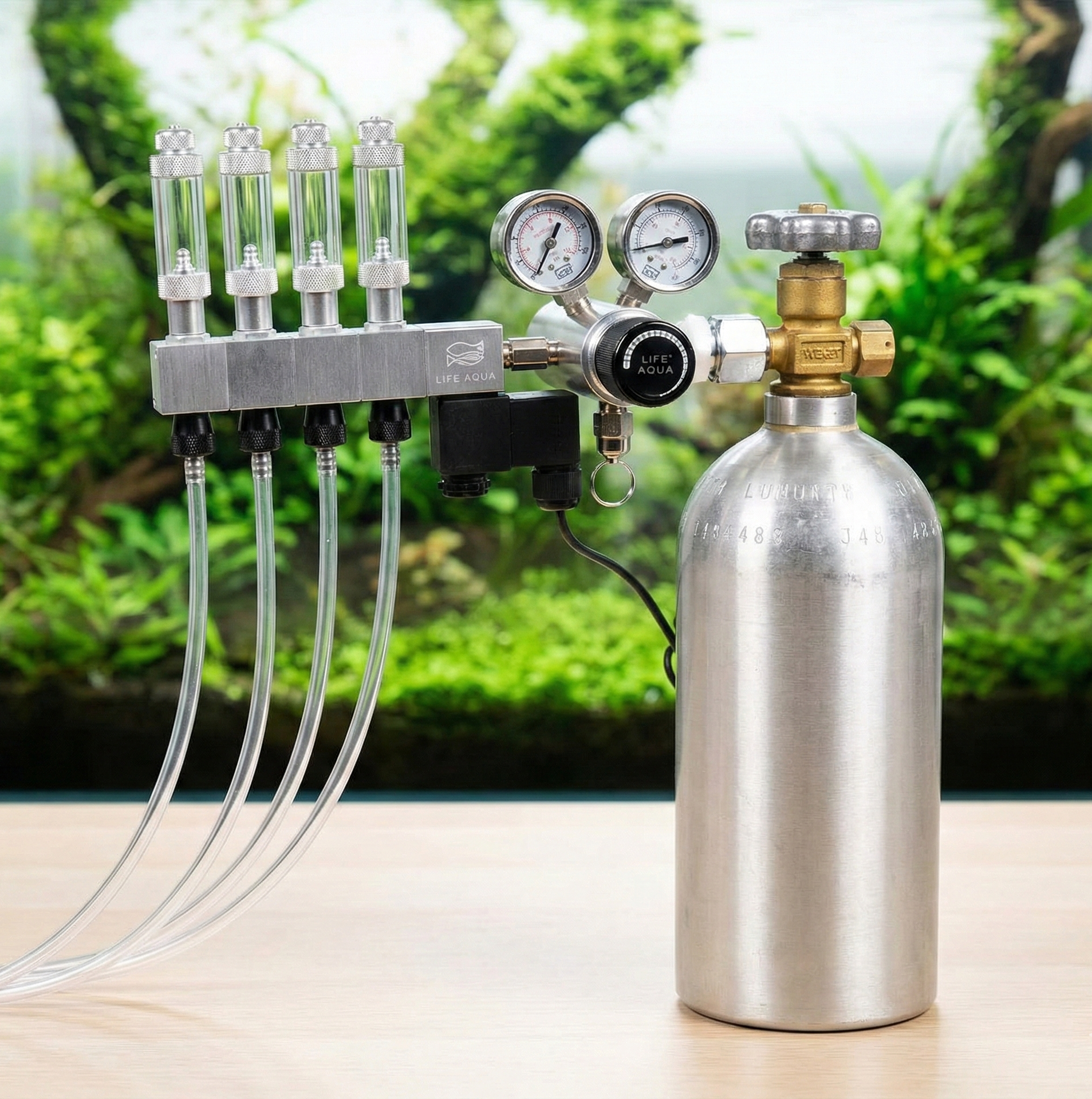 Dual Stage Regulated CO2 Splitter – Precision Aquarium CO2 Distribution ...